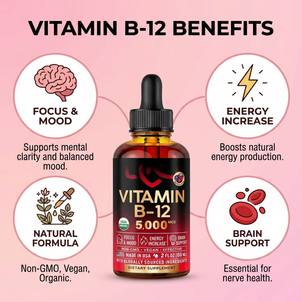 Vitamin B-12 Drops - 60ml – A Better You